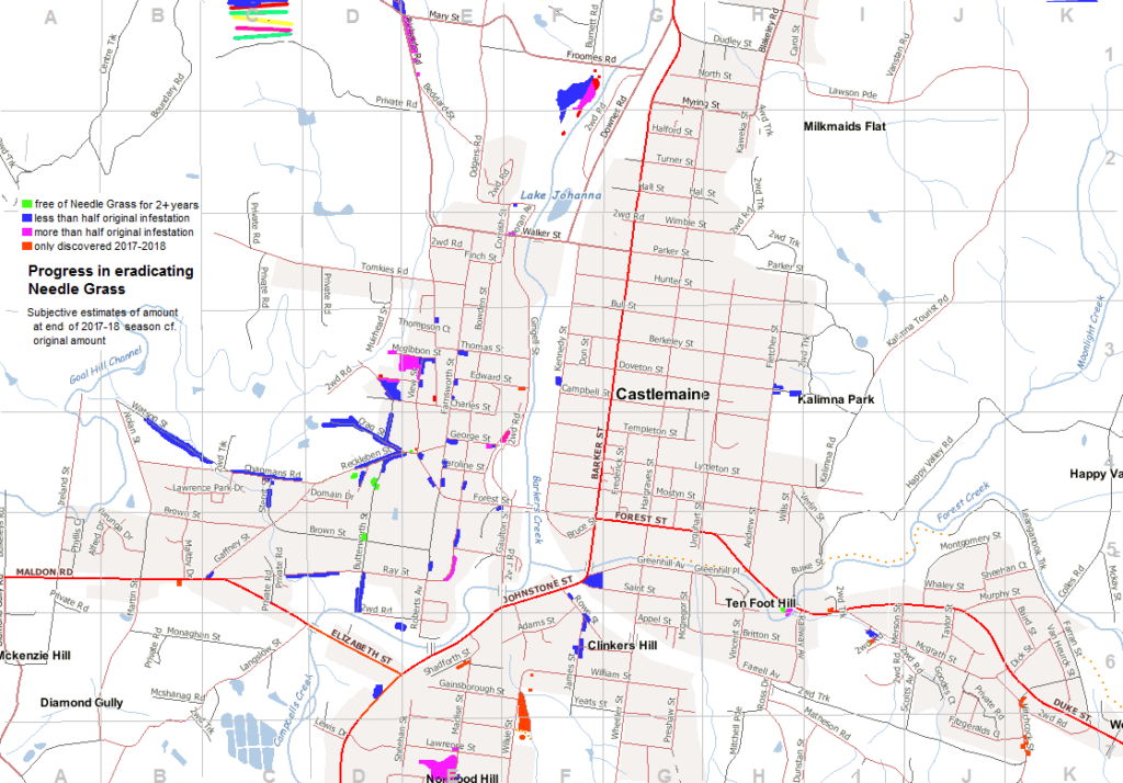 needlegrass map | Friends of the Box-Ironbark Forests